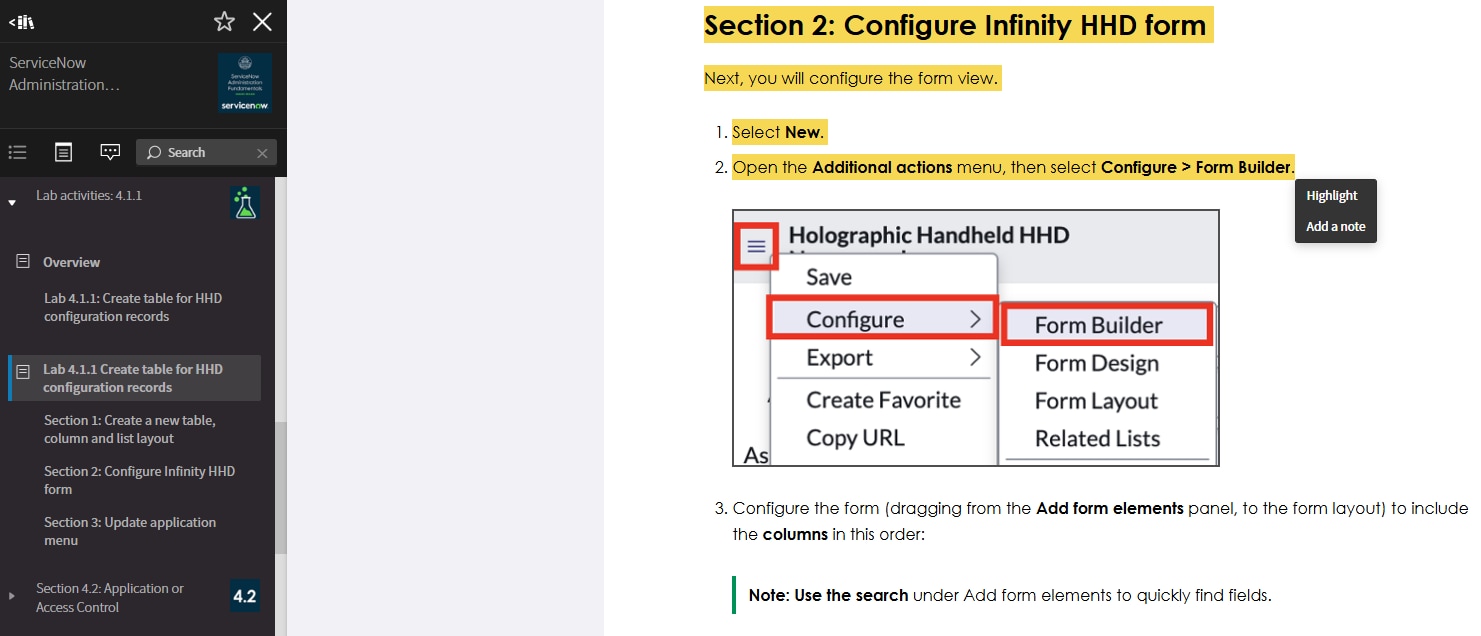ServiceNow Fundamentals Xanadu - Lab 4.1.1 (Sectio... - ServiceNow ...