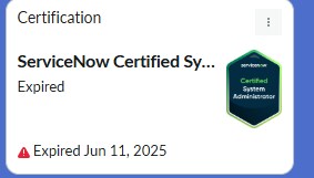 certification template servicenow