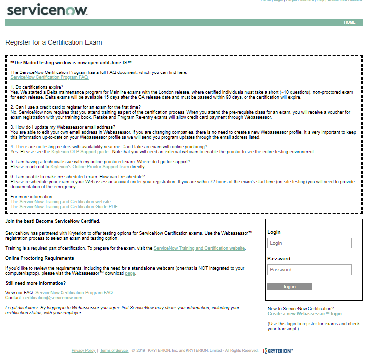 Register for a Certification Exam step By Step - ServiceNow Community