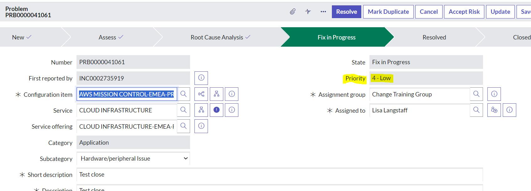 How to validate the problem priority field value i... - ServiceNow ...