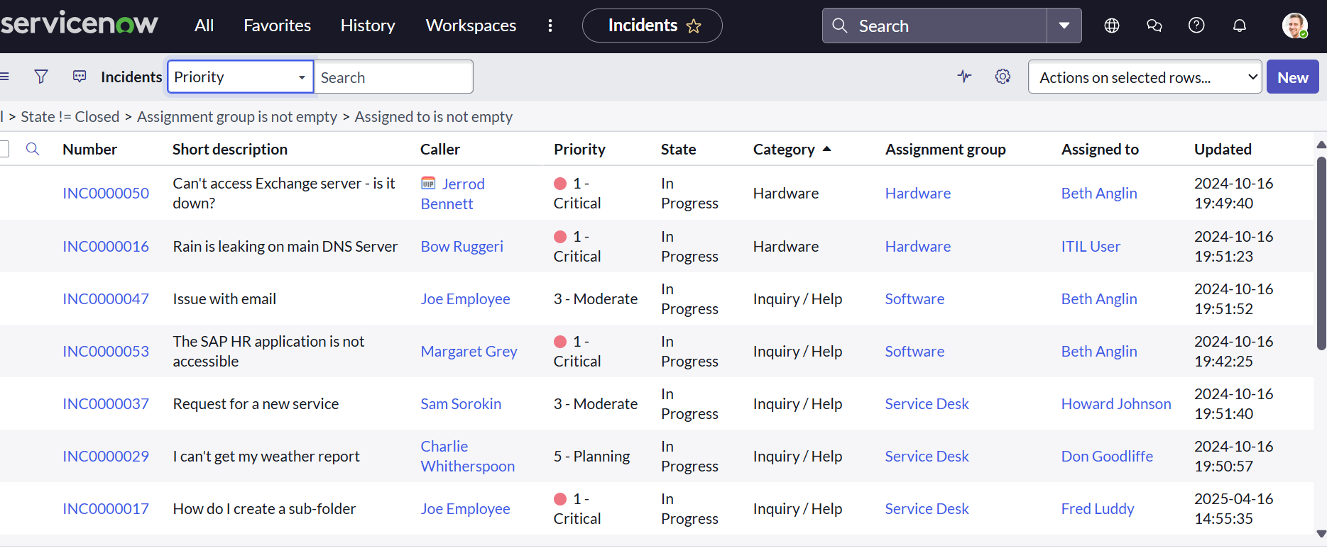 HI Admin I have completed the task and no validati... - ServiceNow ...