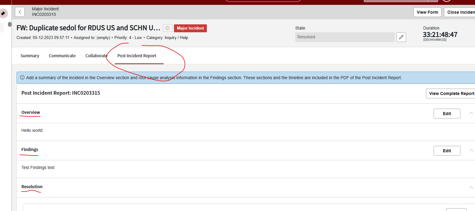 Solved: Is it possible to customize Major Incident Workben ...