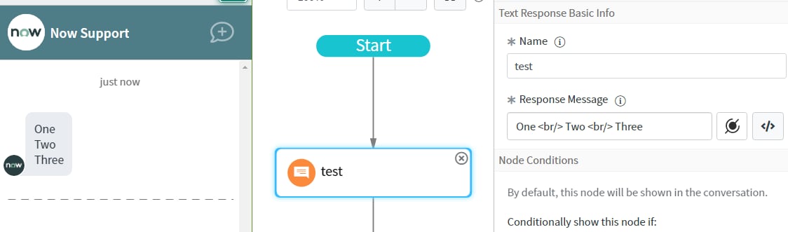 Virtual Agent Bot Response Text Display Issue with... - ServiceNow ...