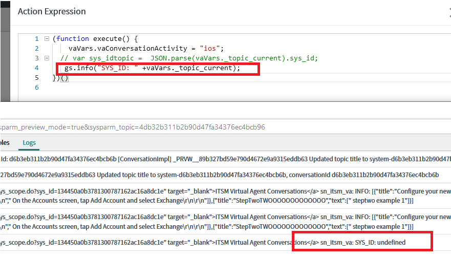 How to get Topic sys_id and activity flow sys_id i... - ServiceNow ...
