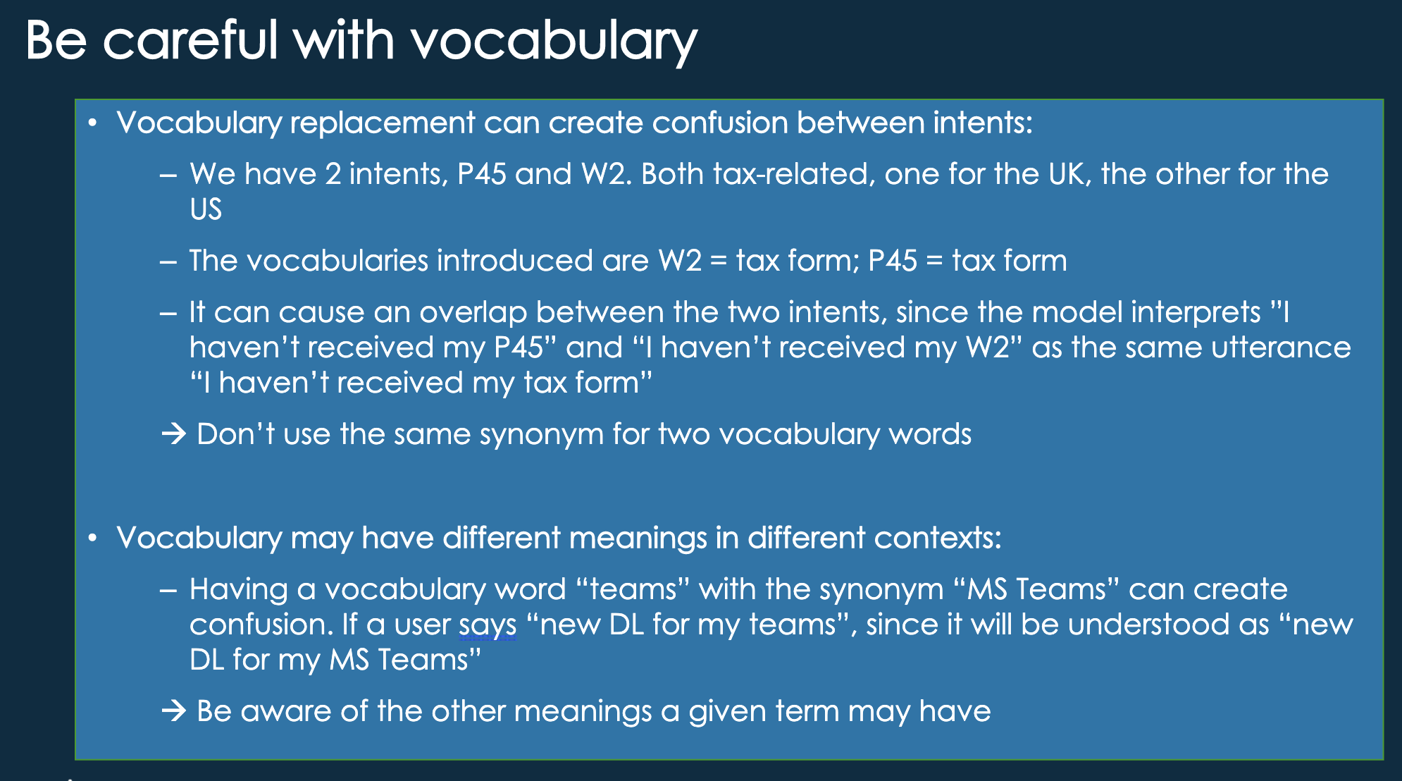 In-depth guide to building good NLU Models - ServiceNow Community
