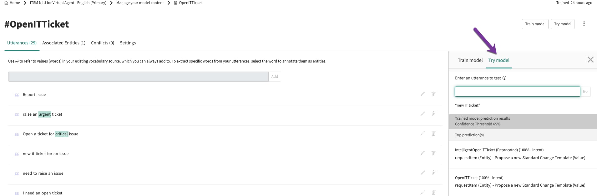 Enabling NLU for the Virtual Agent - ServiceNow Community