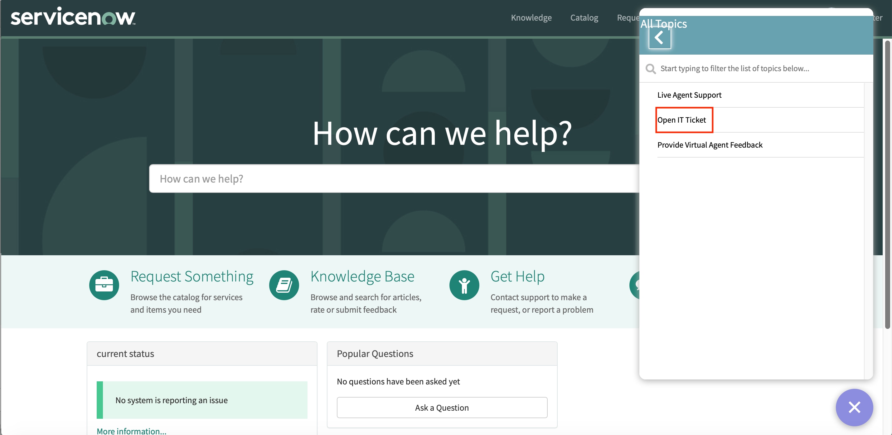 Publishing Virtual Agent Conversations - ServiceNow Community