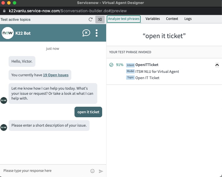 Publishing Virtual Agent Conversations - ServiceNow Community