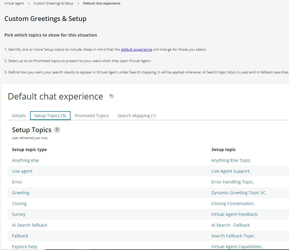 Publishing Virtual Agent Conversations - ServiceNow Community