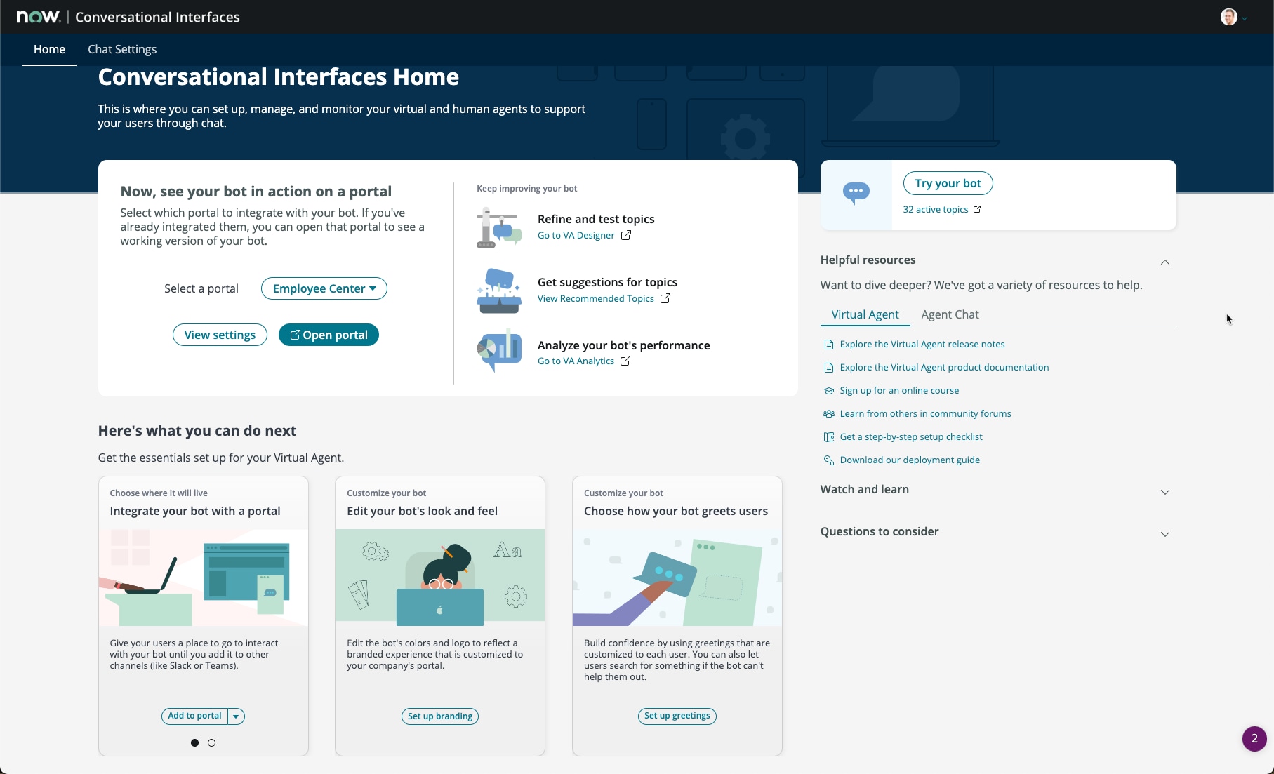 Activating Virtual Agent - ServiceNow Community