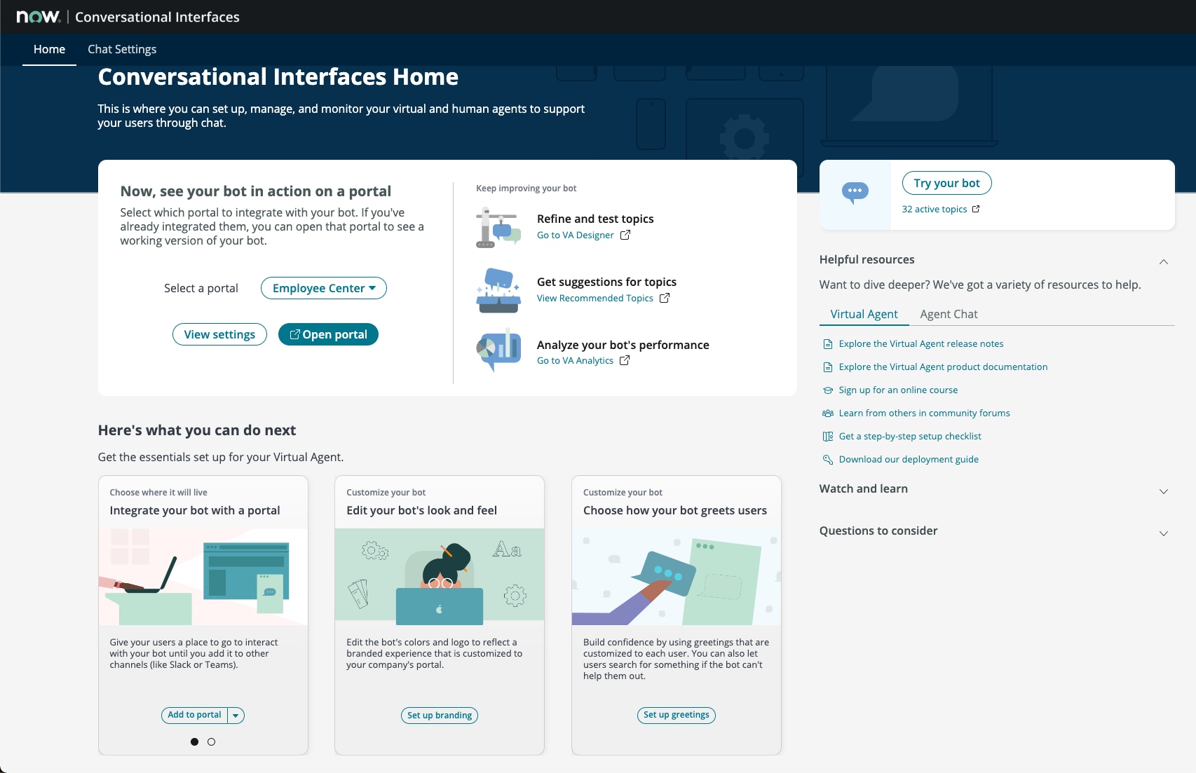 Activating Virtual Agent - ServiceNow Community