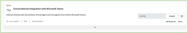 Conversational integration with Microsoft Teams - ... - ServiceNow ...
