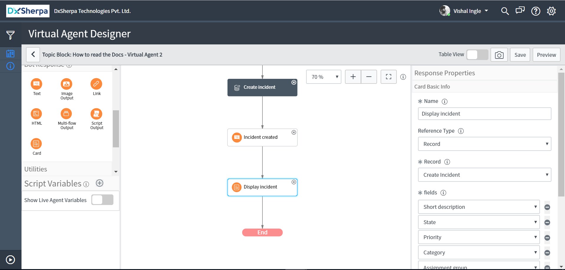Customize Incident Display Card - How to read the ... - ServiceNow ...