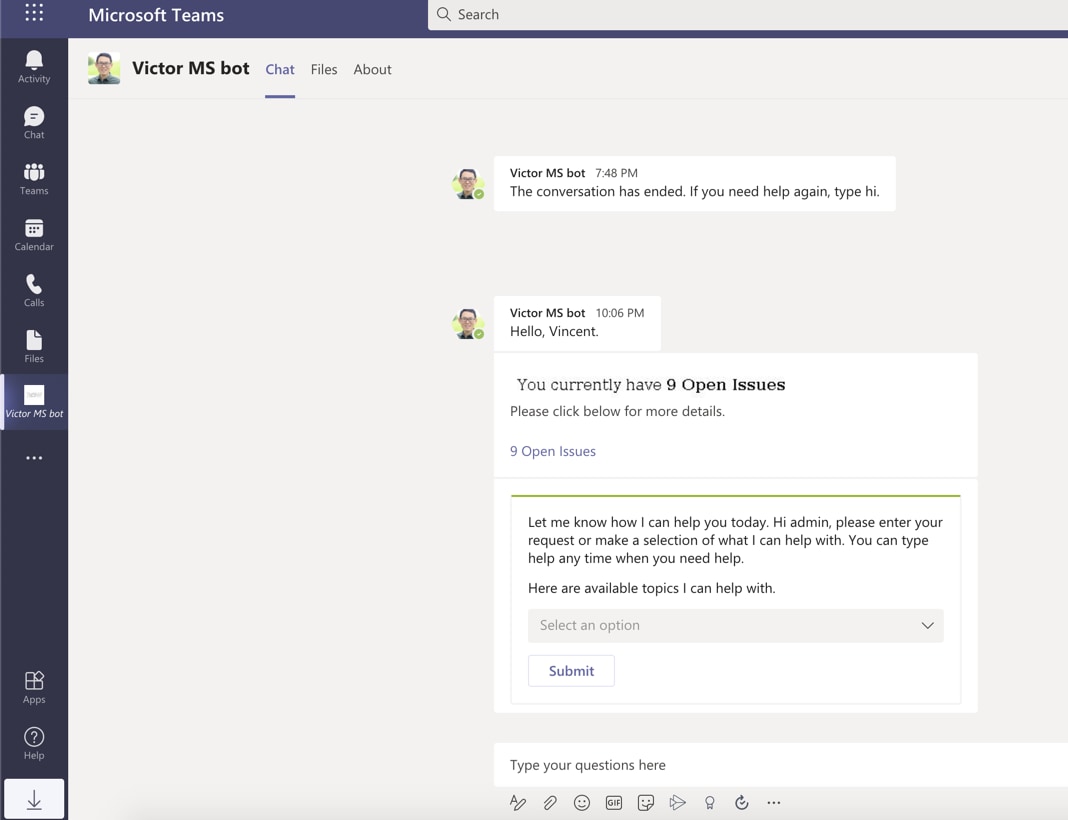 MS Teams branding for the conversational integrati... - ServiceNow ...