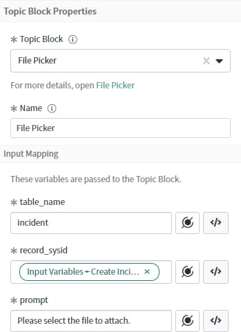 Virtual Agent Topic Block: File Picker - ServiceNow Community