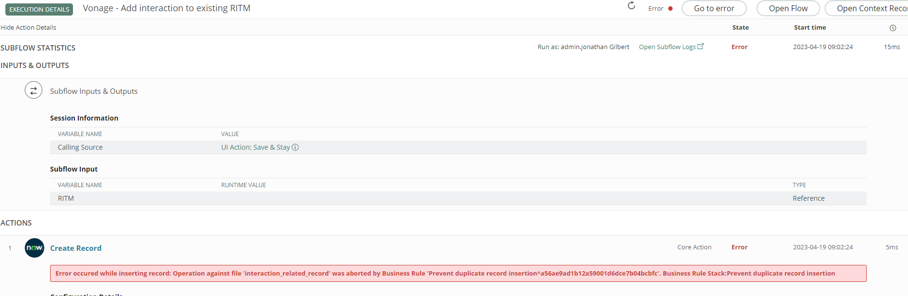 Solved: Passing the current RITM record to a subflow using ...