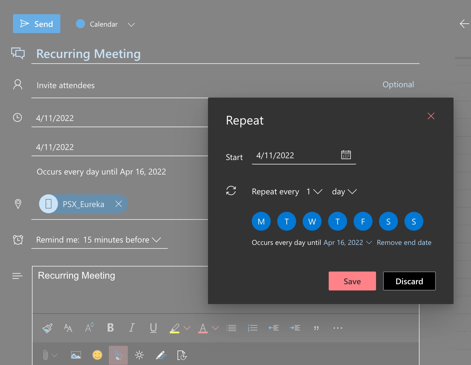 Configuring Microsoft Exchange Workplace Calendar ... - ServiceNow ...