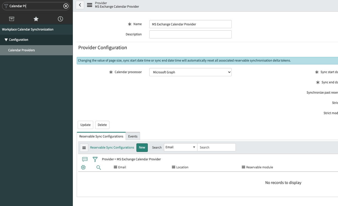 Configuring Microsoft Exchange Workplace Calendar ... - ServiceNow ...