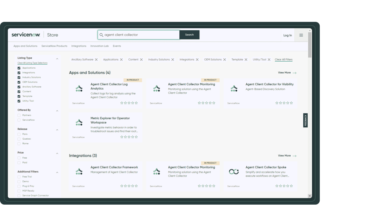 Agent Client Collector - ServiceNow