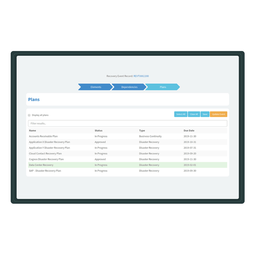 Business Continuity Management (BCM) - ServiceNow