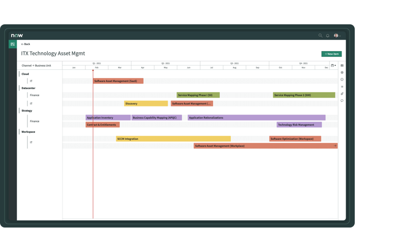 Roadmap Planning - IT Business Management - ServiceNow