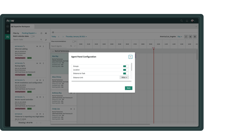 Dispatcher Workspace - ServiceNow