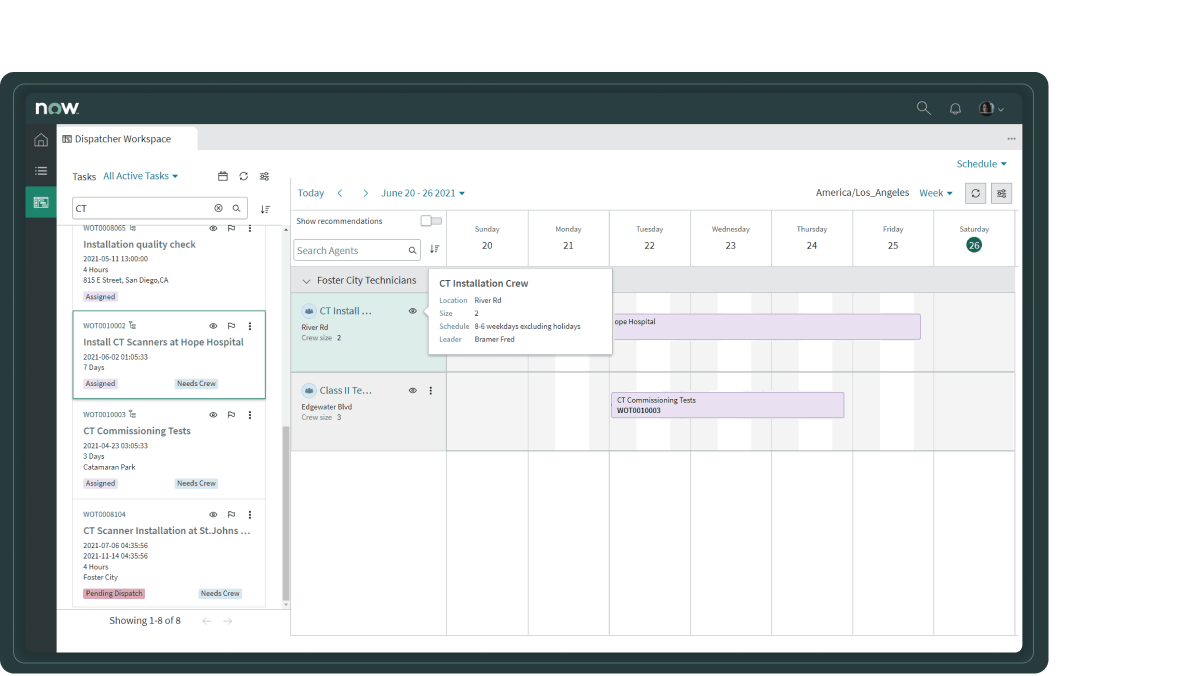 Field Service Crew Operations - ServiceNow