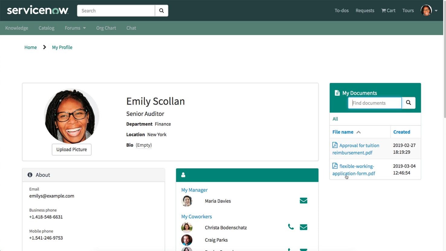 Employee Document Management - ServiceNow