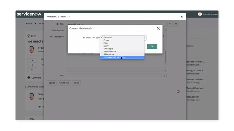 Innovation Management - Idea Management - ServiceNow