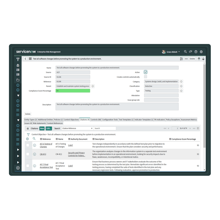Policy Management & Compliance Management - ServiceNow
