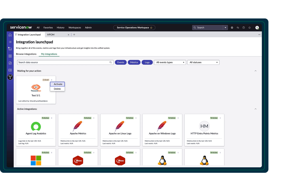 Predictive AIOps – IT Operations Management - ServiceNow