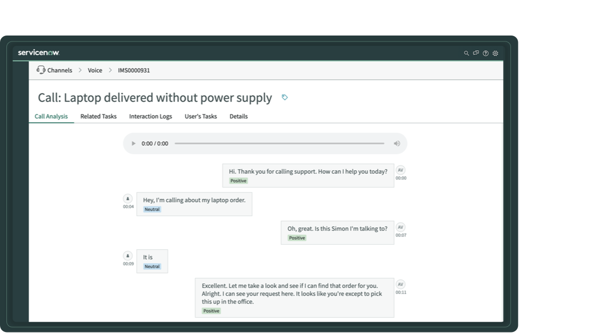 Workforce Optimisation - ServiceNow
