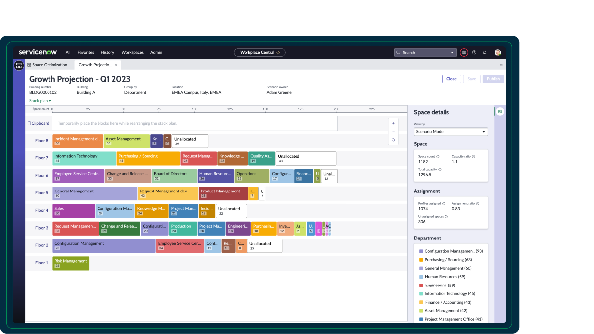 Workplace Space Management - ServiceNow