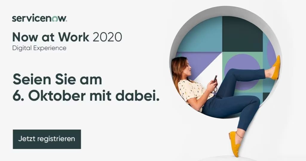 Now at Work am 6. Oktober – zum ersten Mal digital gemeinsam mit DB ...