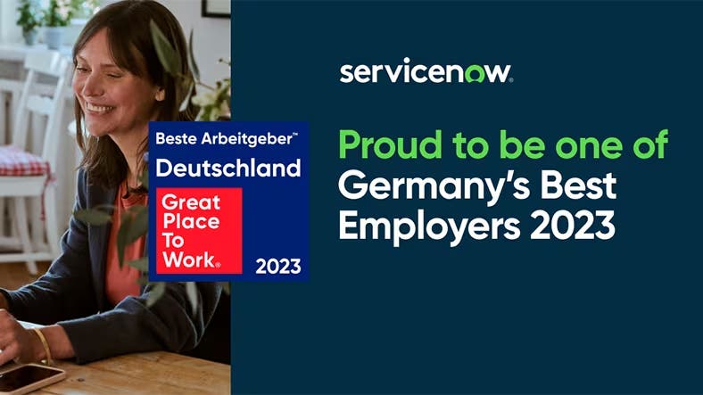 ServiceNow wieder einer der Besten Arbeitgeber Deutschlands
