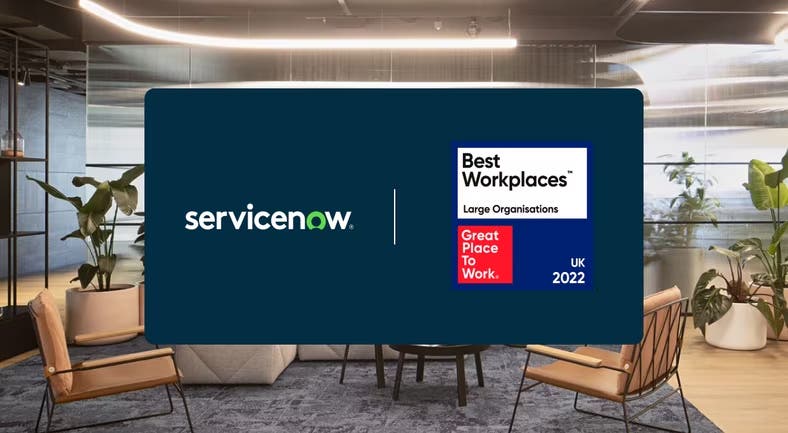 ServiceNow Ranks 9th in the 2022 Great Place to Work Survey